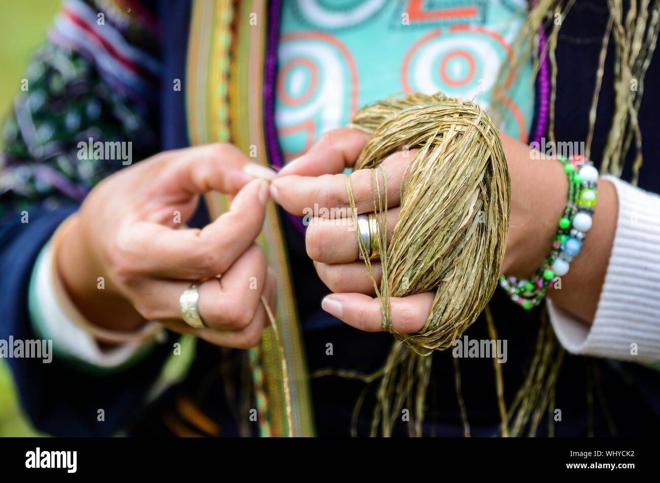 Human weaving hi-res stock photography and images - Alamy