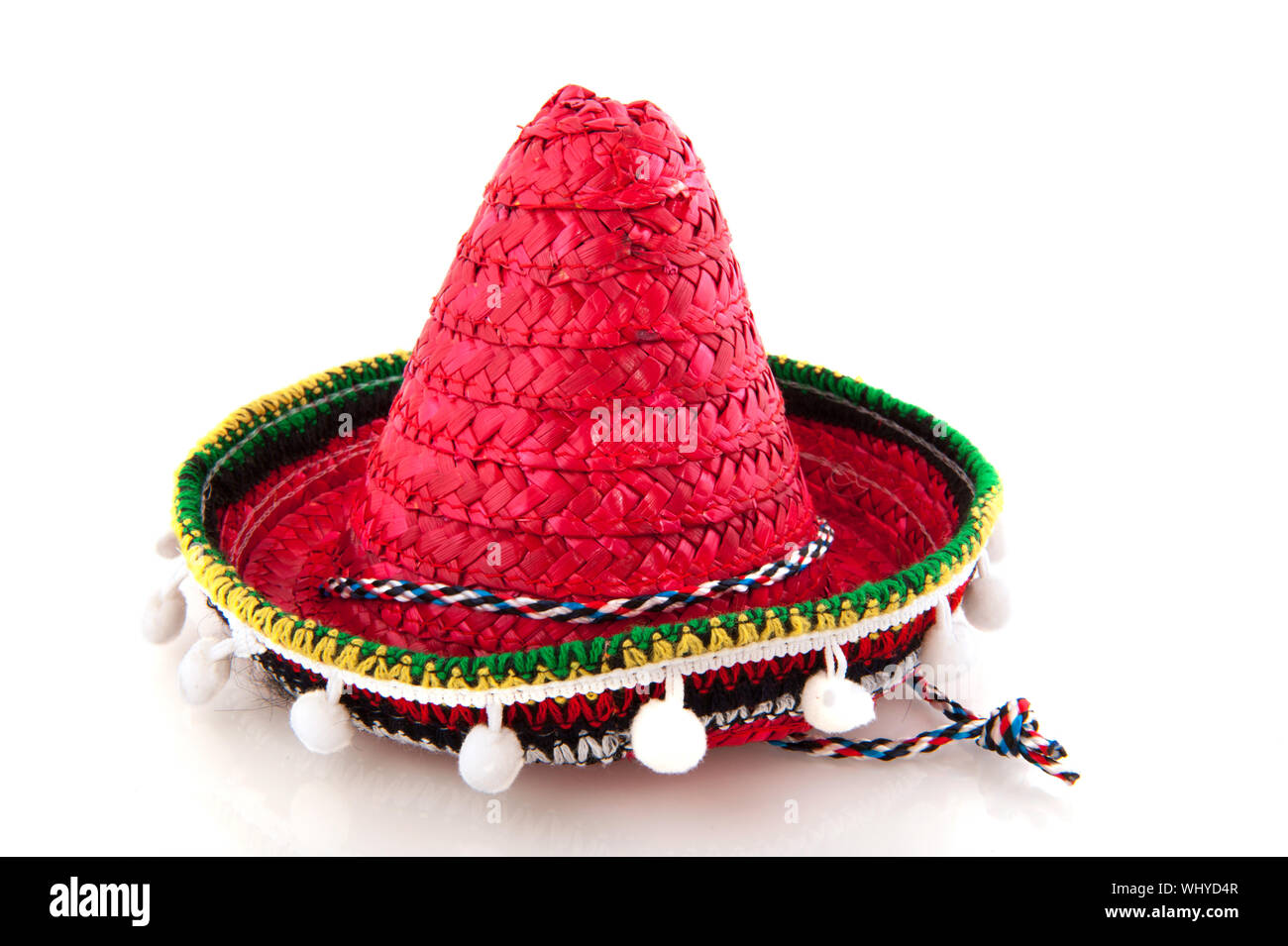 Typical Spanish hat as souvenir isolated over white Stock Photo - Alamy