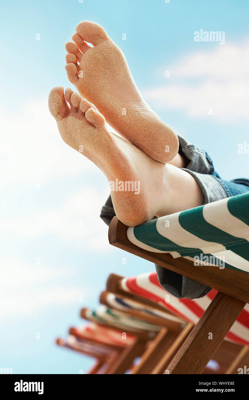 Low section closeup feet barefoot hi-res stock photography and images ...