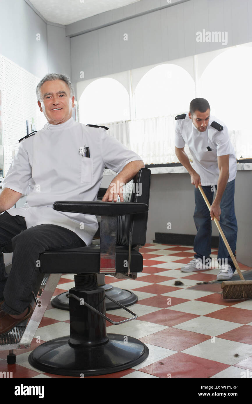 Barber shop broom hi-res stock photography and images - Alamy