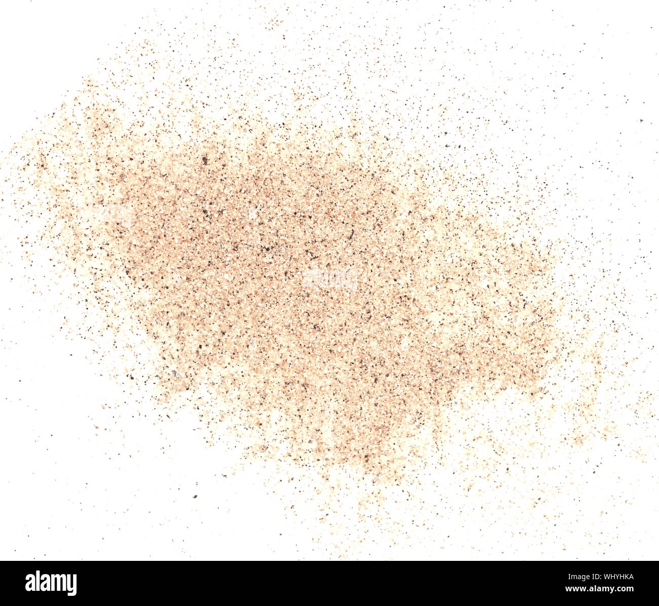 Sand isolated on white background Stock Photo - Alamy