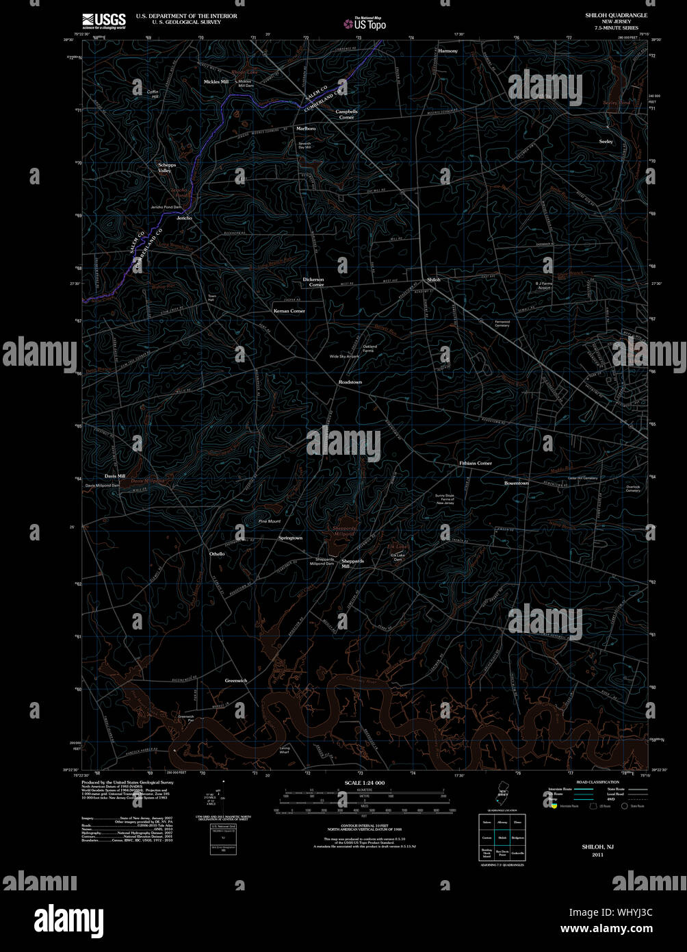 Map of shiloh hi-res stock photography and images - Alamy