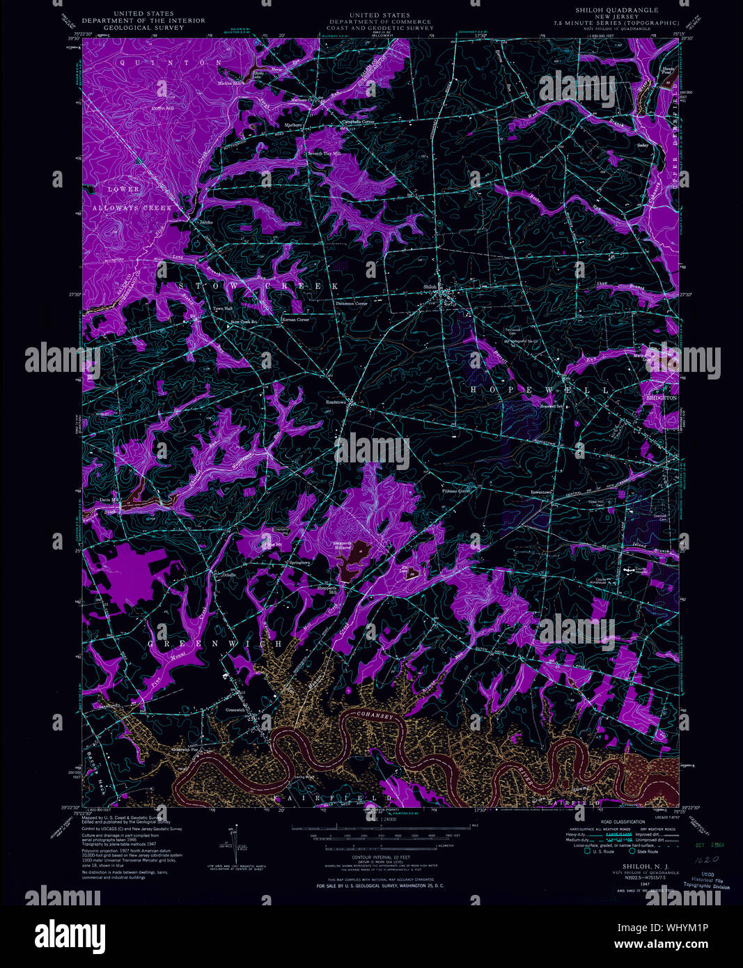 Map of shiloh hi-res stock photography and images - Alamy
