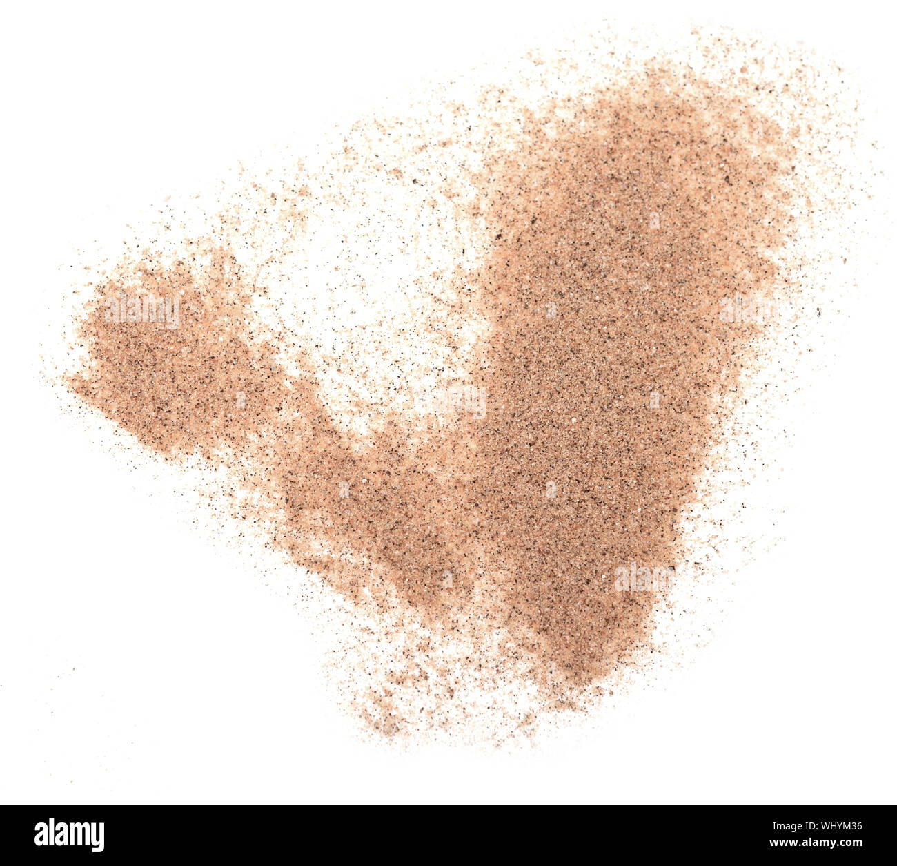 Sand isolated on white background Stock Photo - Alamy