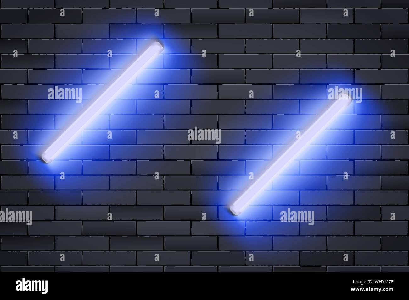 Brick wall neon Stock Vector Images - Alamy