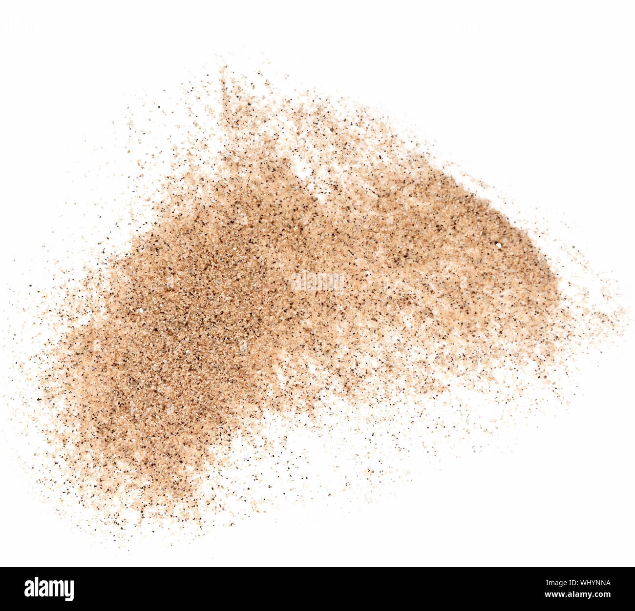 Sand isolated on white background Stock Photo - Alamy