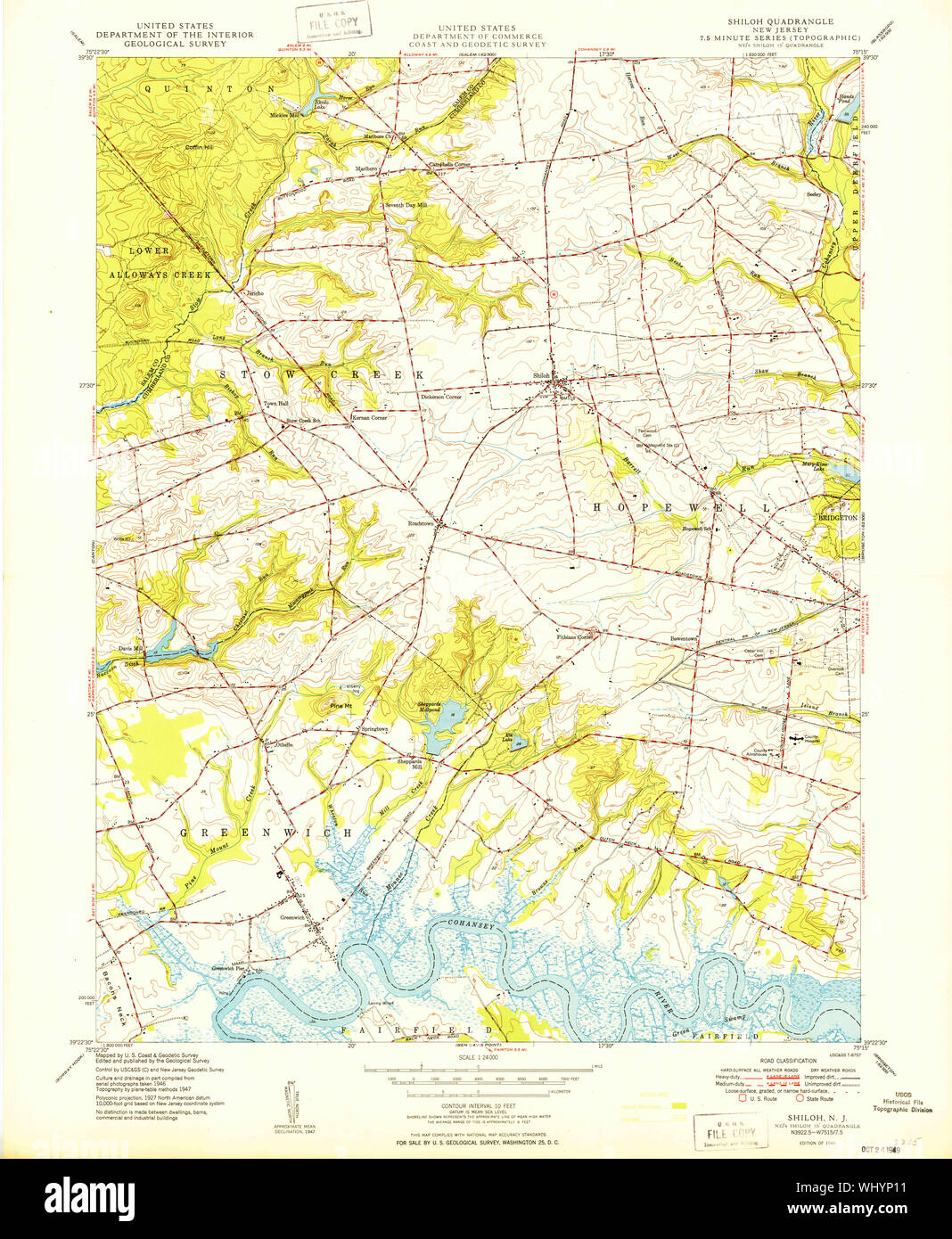 Map of shiloh new jersey hi-res stock photography and images - Alamy