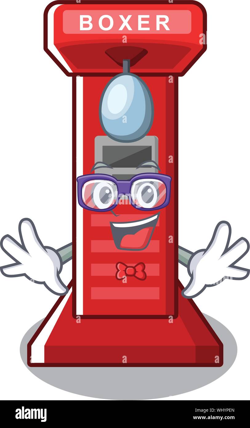 Geek boxing game machine on the cartoon Stock Vector Image & Art - Alamy