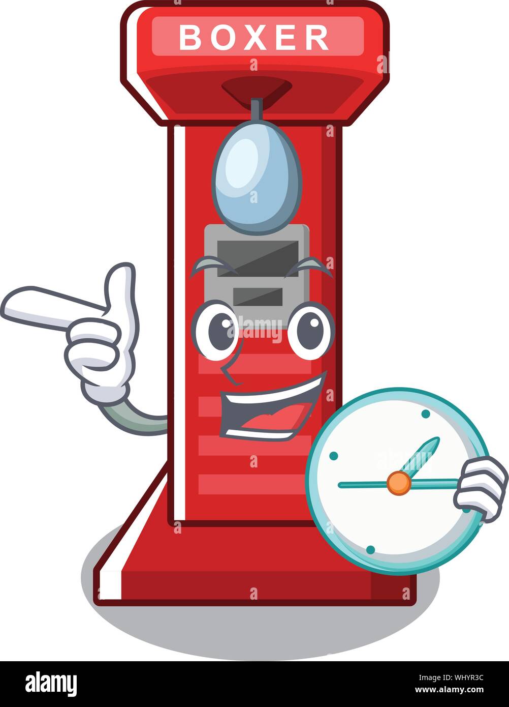 Boxing glove boxing alarm clock Stock Vector Images - Alamy