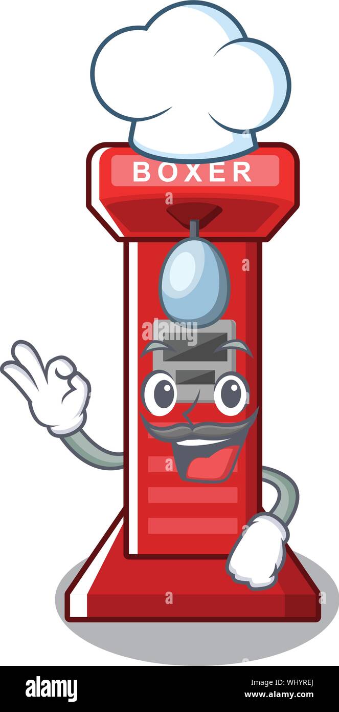 Chef boxing game machine on the cartoon Stock Vector Image & Art - Alamy