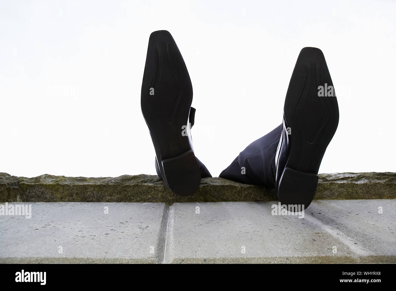 Feet dangling white background hi-res stock photography and images - Alamy