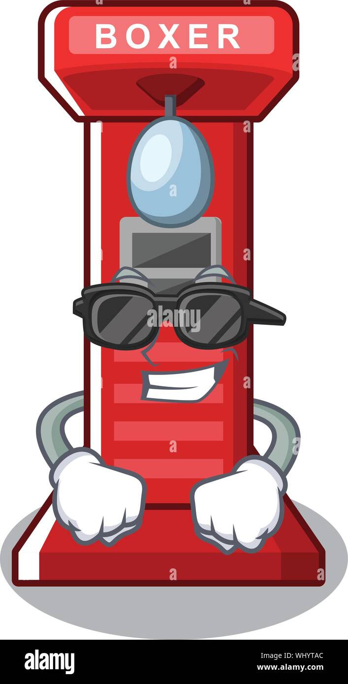 Super cool boxing game machine on the cartoon Stock Vector Image & Art ...