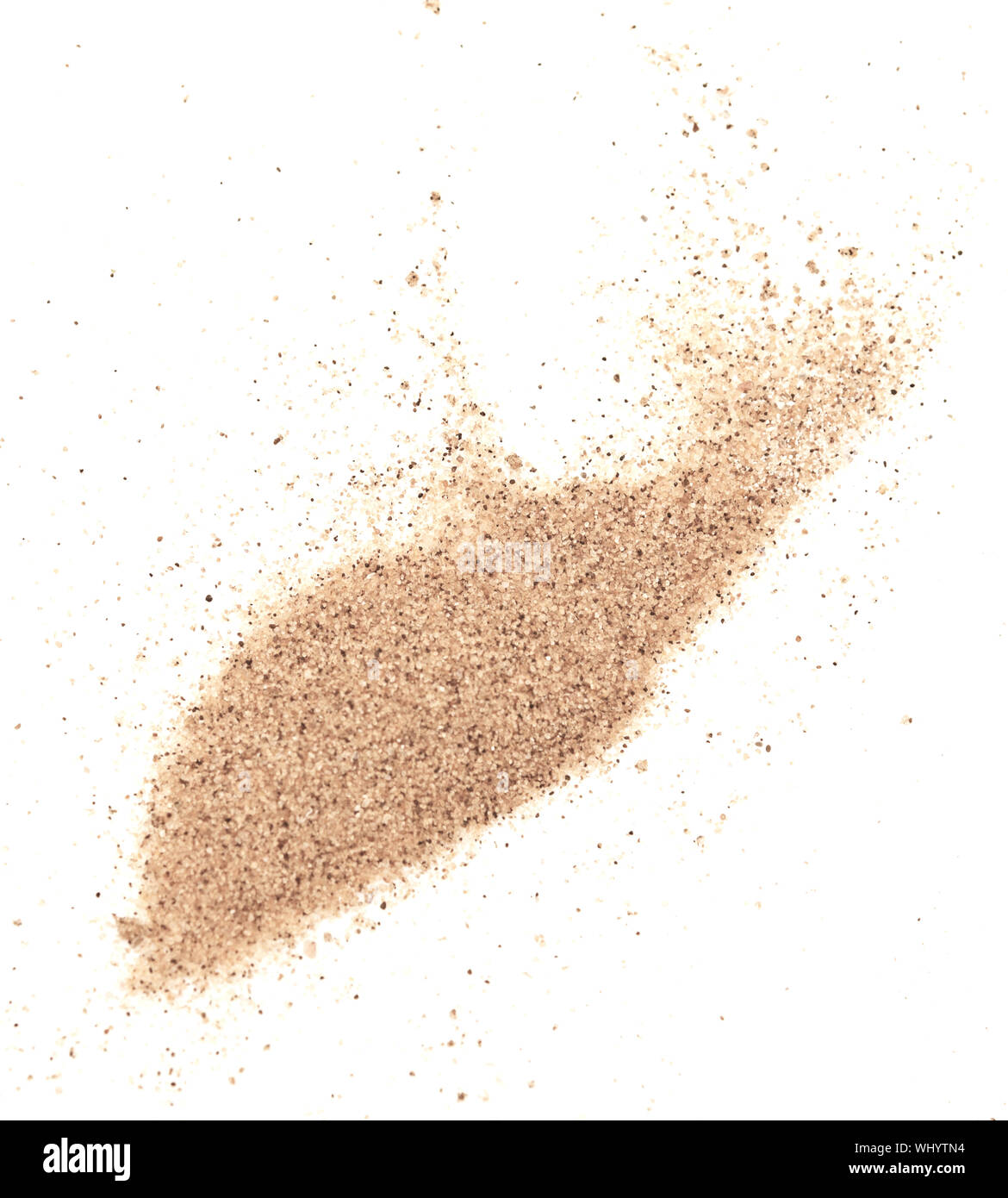 Sand isolated on white background Stock Photo - Alamy
