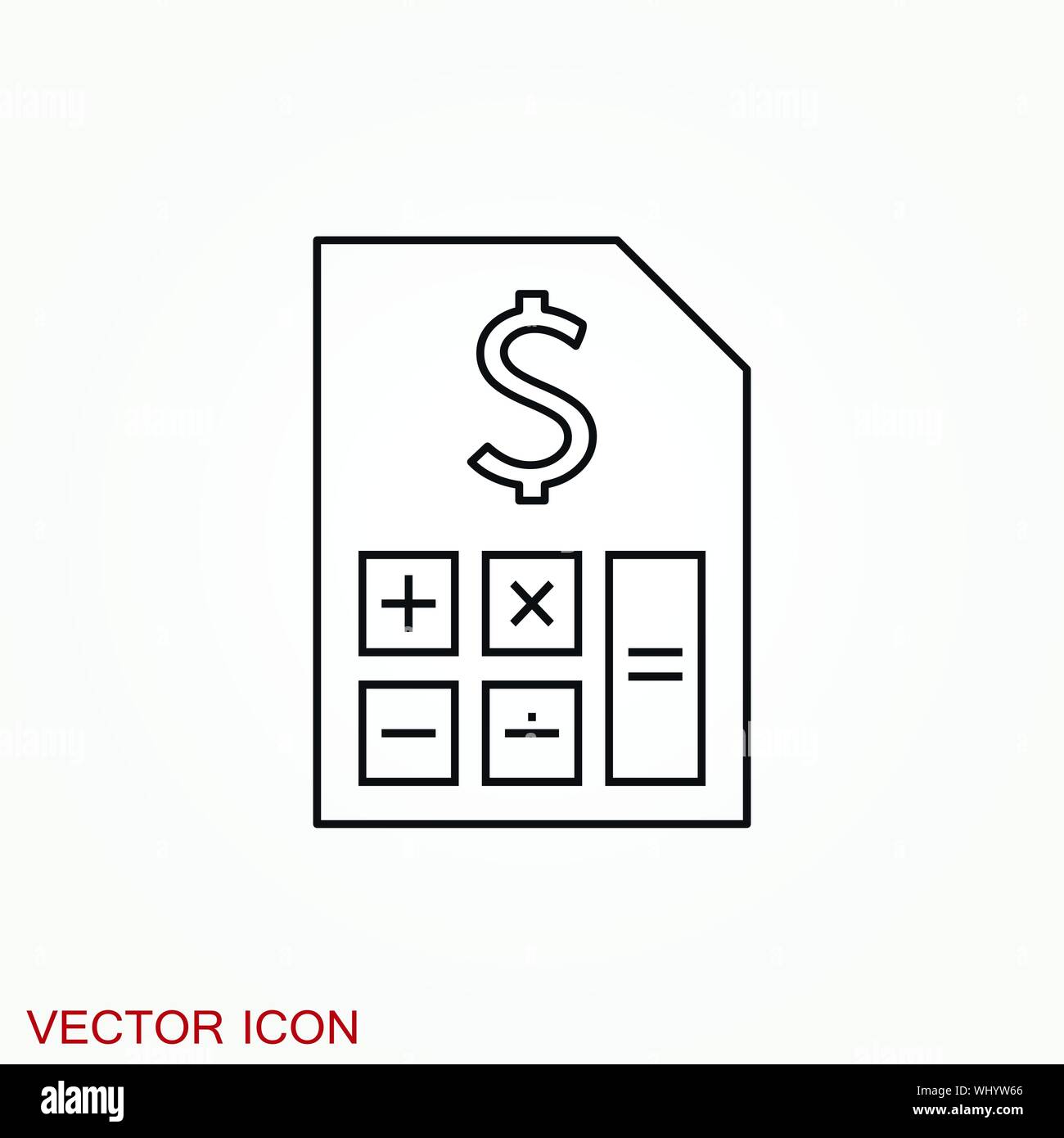 Accounting vector icon. Business and financial symbol Stock Vector ...