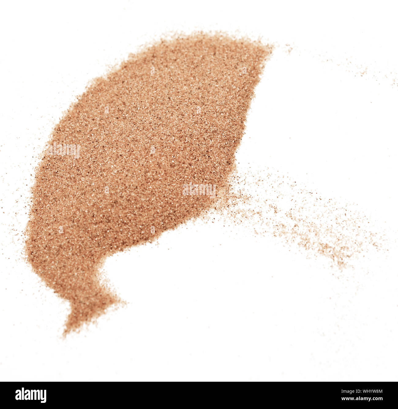 Sand isolated on white background Stock Photo - Alamy