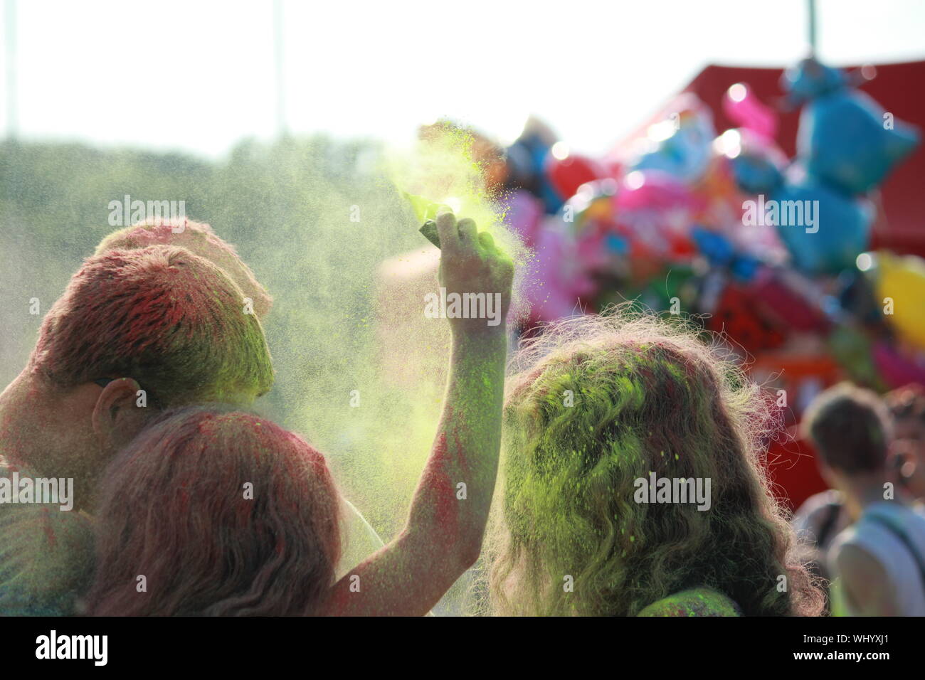 Throwing colors hi-res stock photography and images - Alamy