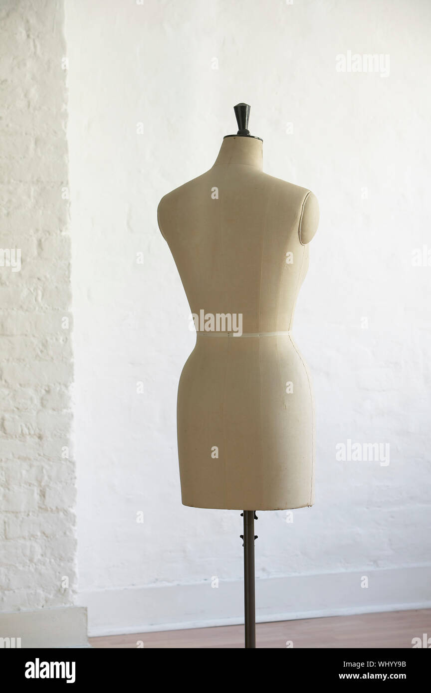 Mannequin indoors, back view Stock Photo - Alamy