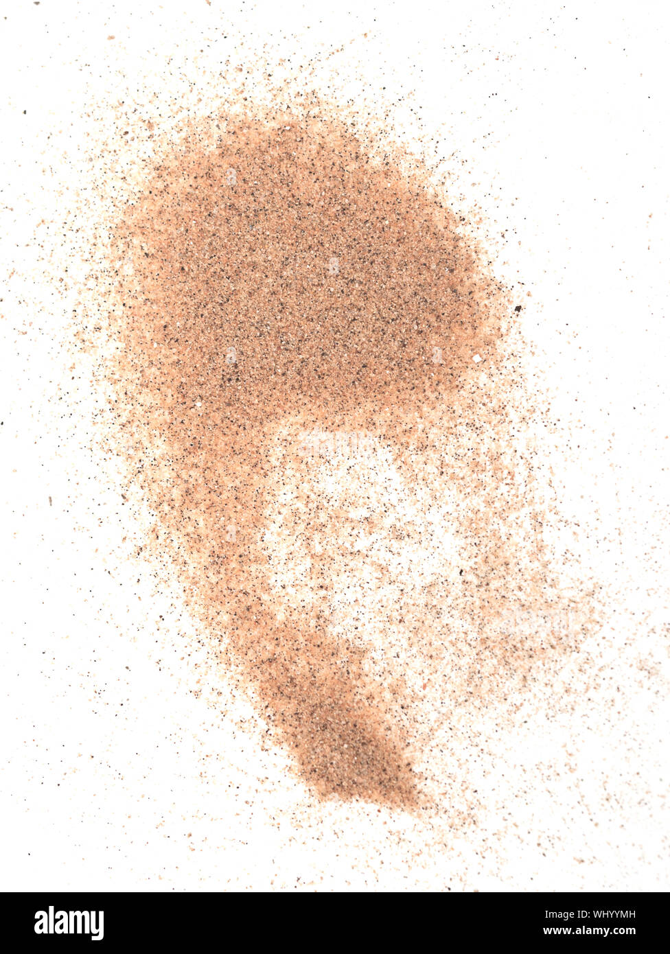 Sand isolated on white background Stock Photo - Alamy