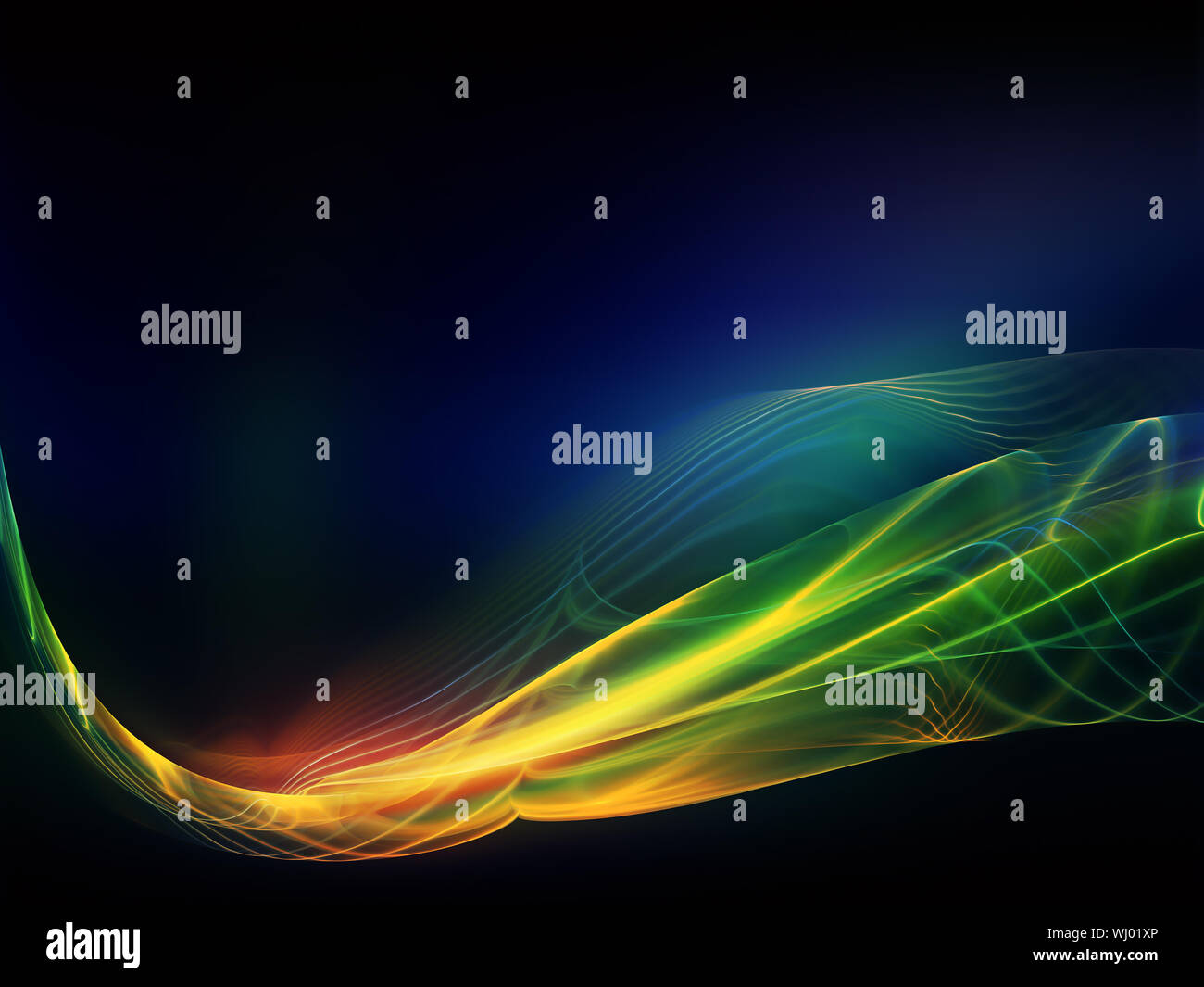 Fractal Wave series. Graphic composition of fractal sine waves and ...