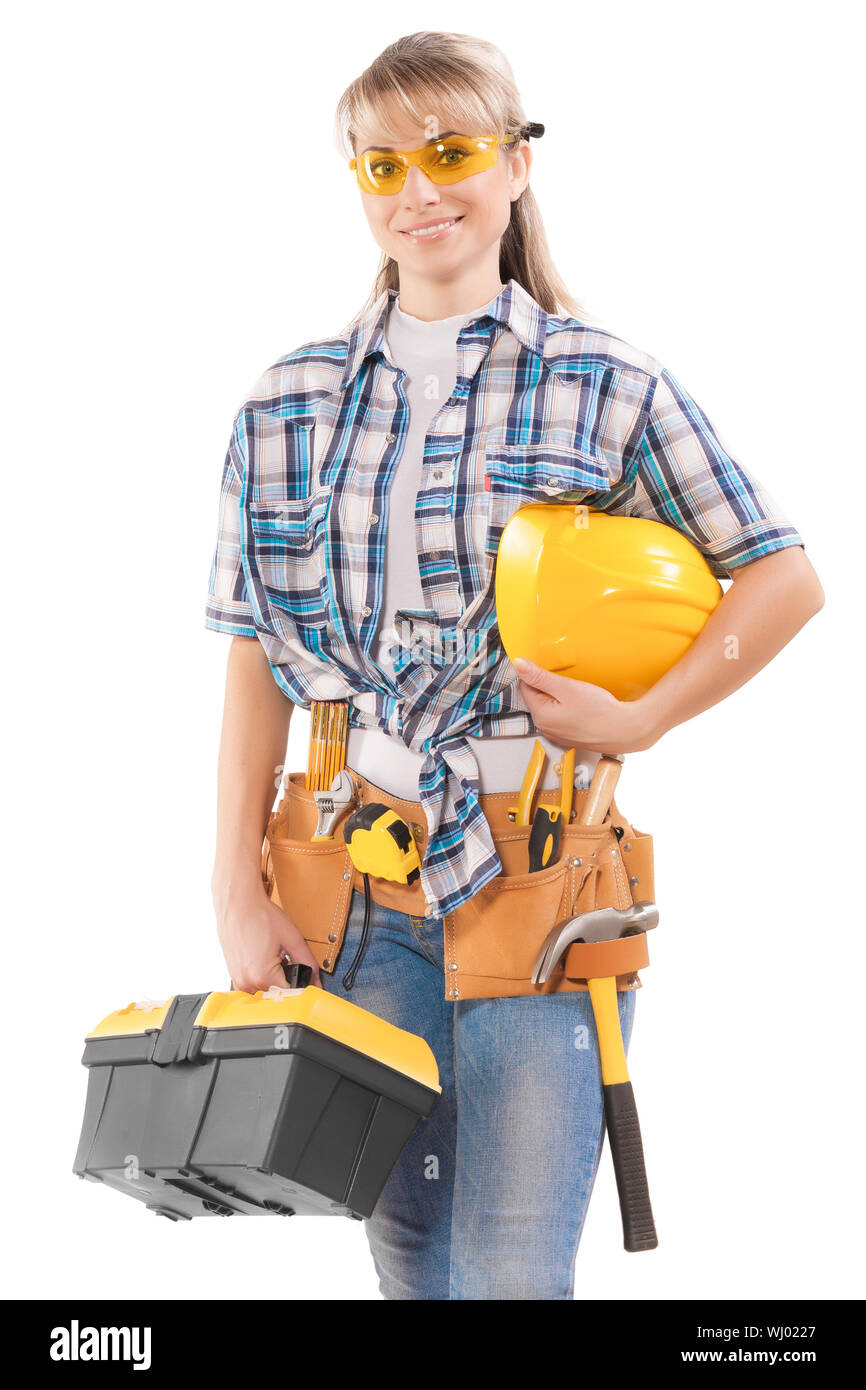 Safety construction helmet googles hi-res stock photography and images ...