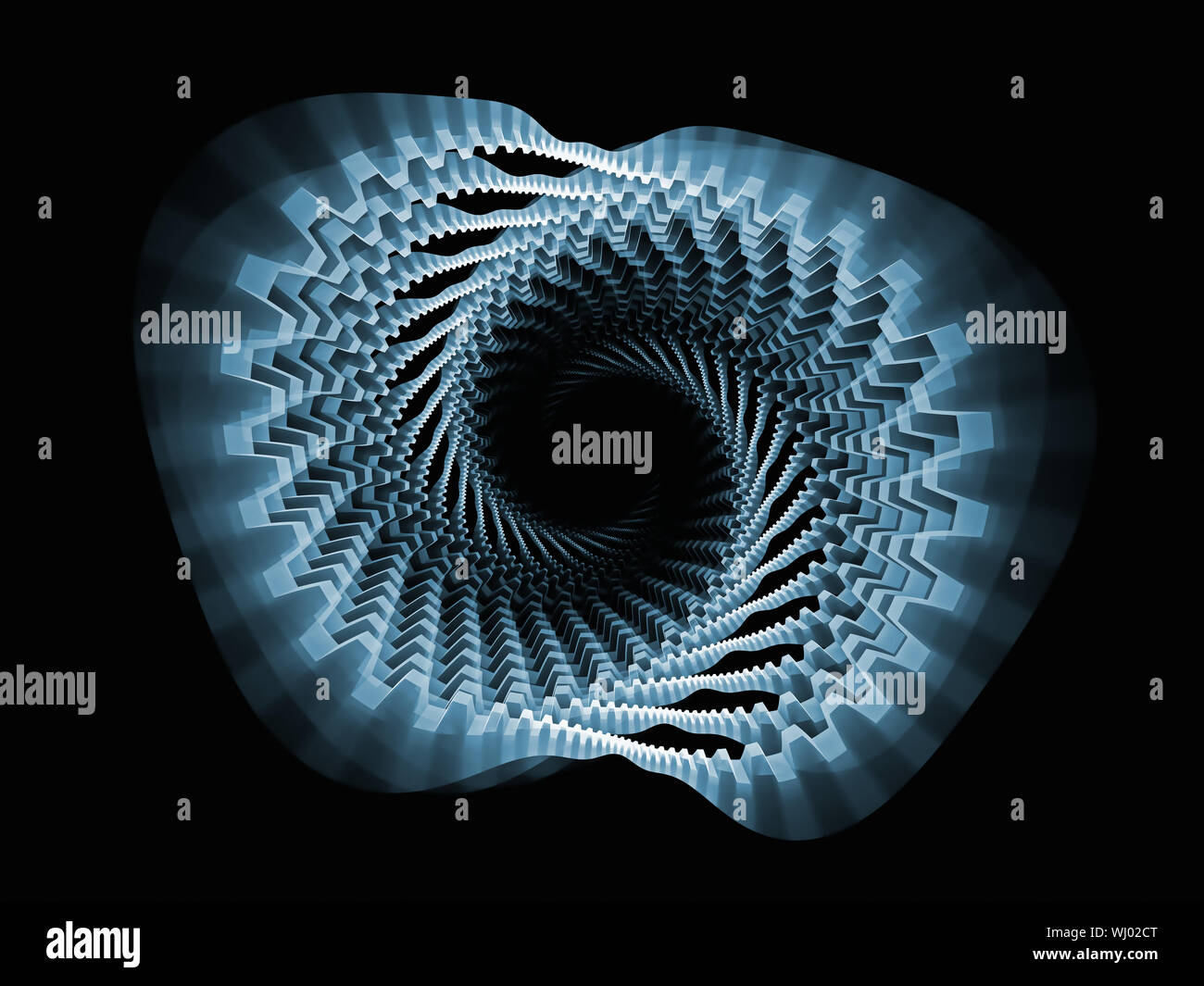 Blue Gears series. Background of blue fractal gear elements for your ...
