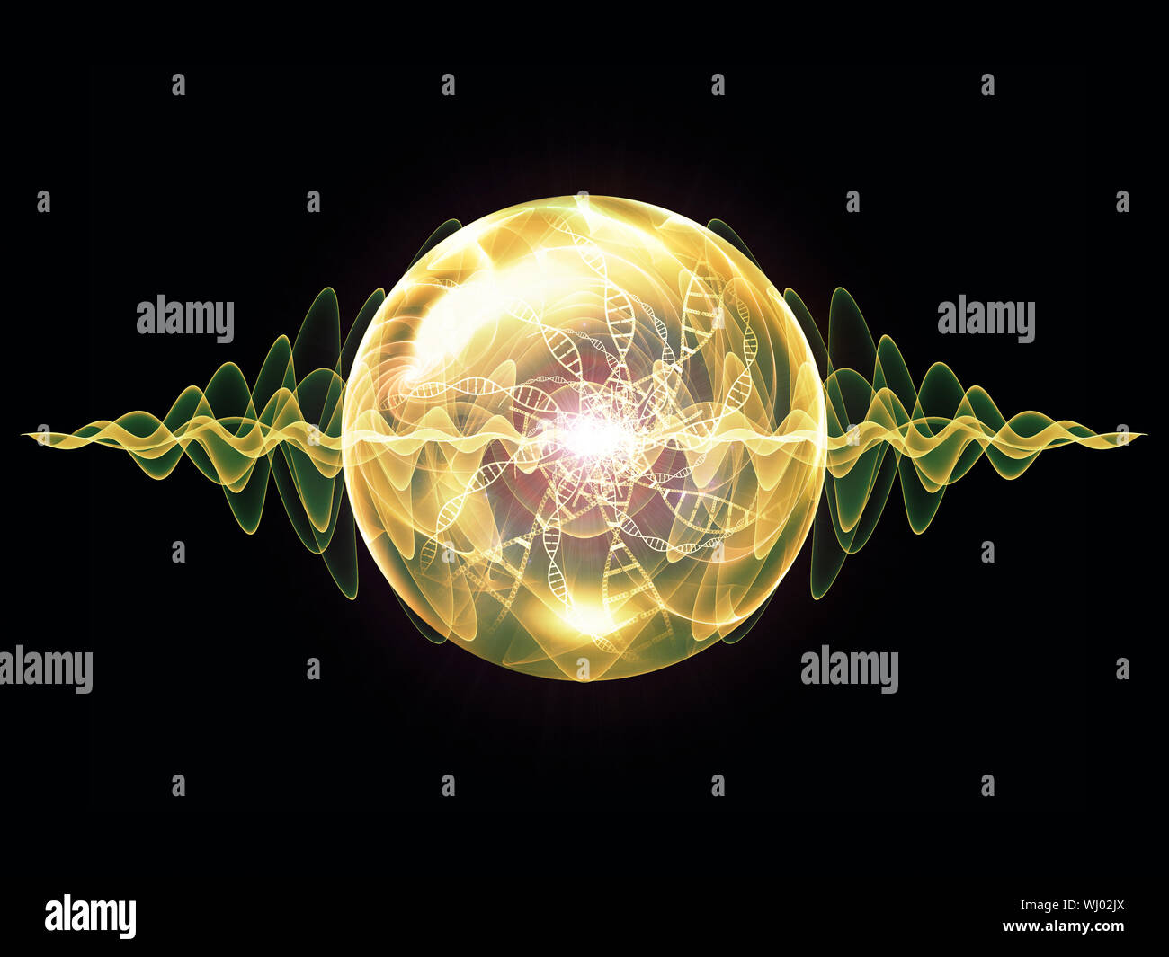 Wave Particle series. Composition of fractal spherical patterns and ...