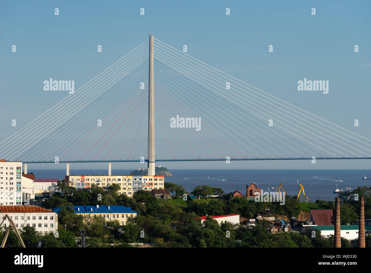 Vladivostok, Primorsky region-August 28, 2019: the magnificent urban ...