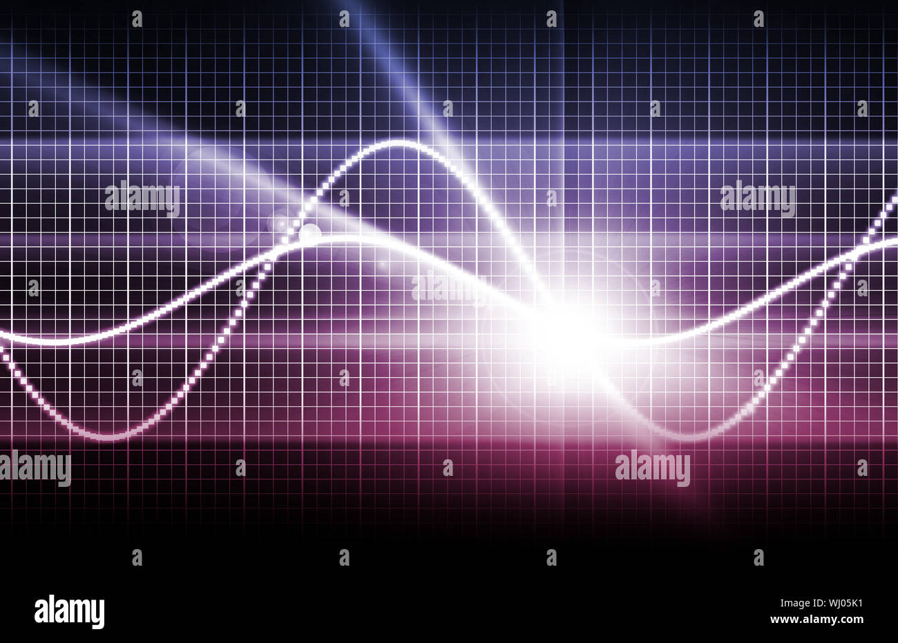 Purple Information Technology with a Planet Map Stock Photo - Alamy