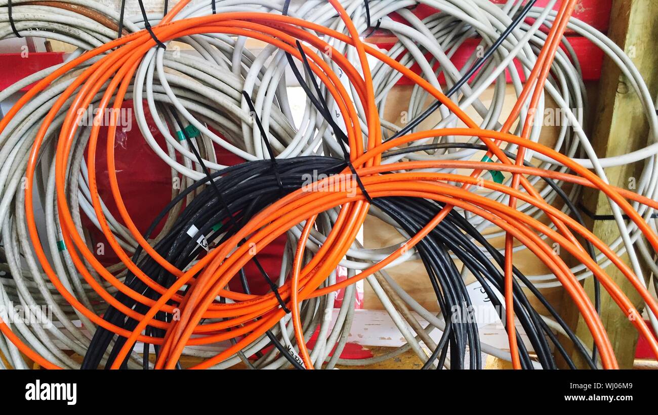 Construction cables hi-res stock photography and images - Alamy