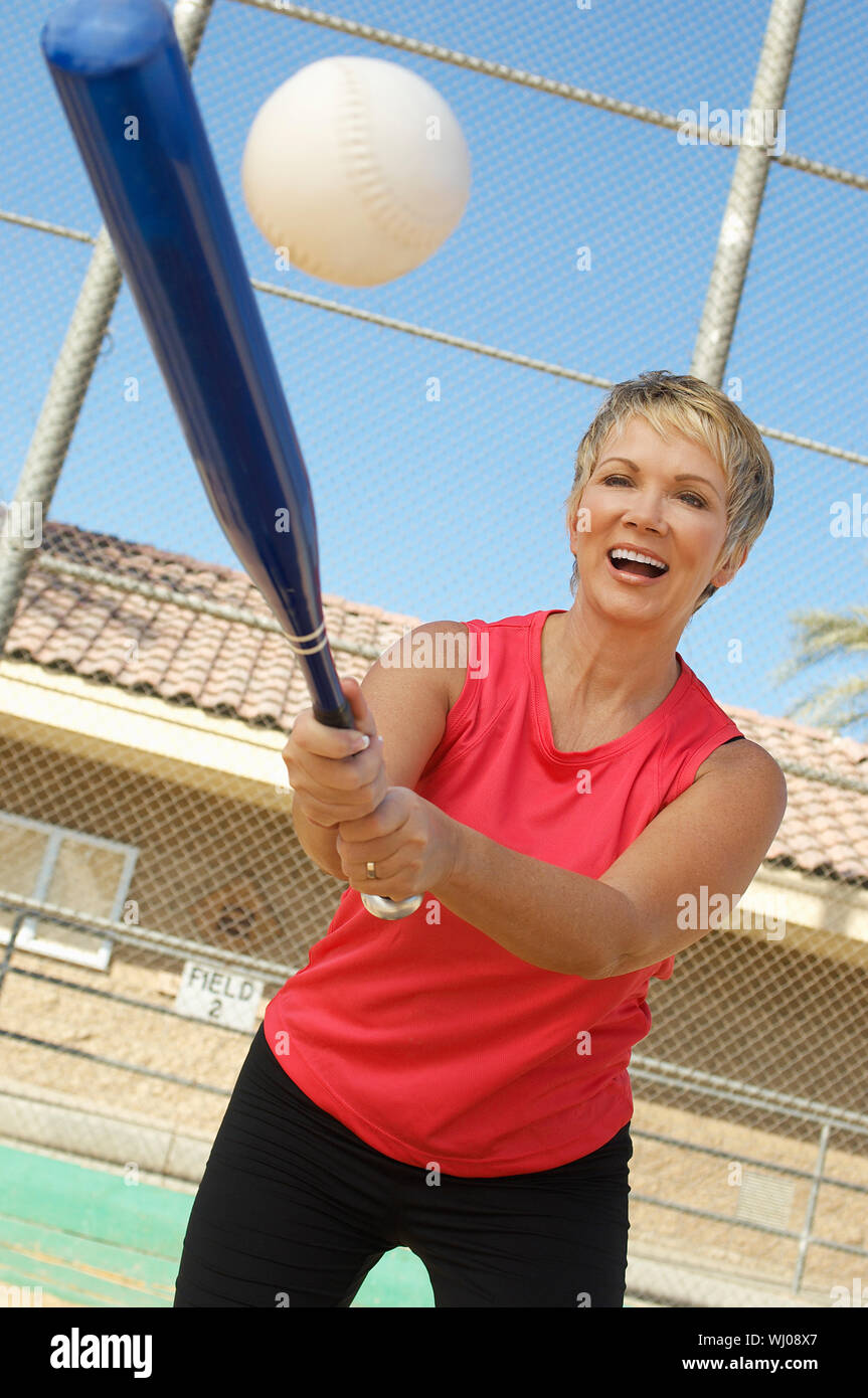 Senior softball hi-res stock photography and images - Alamy