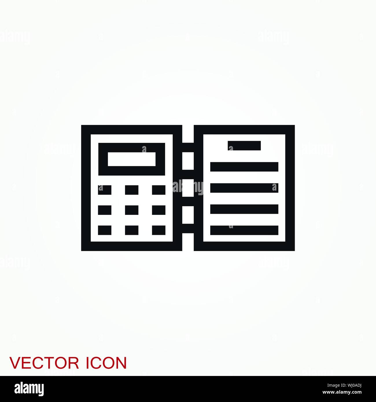 Financial invoice calculator pen Cut Out Stock Images & Pictures - Alamy