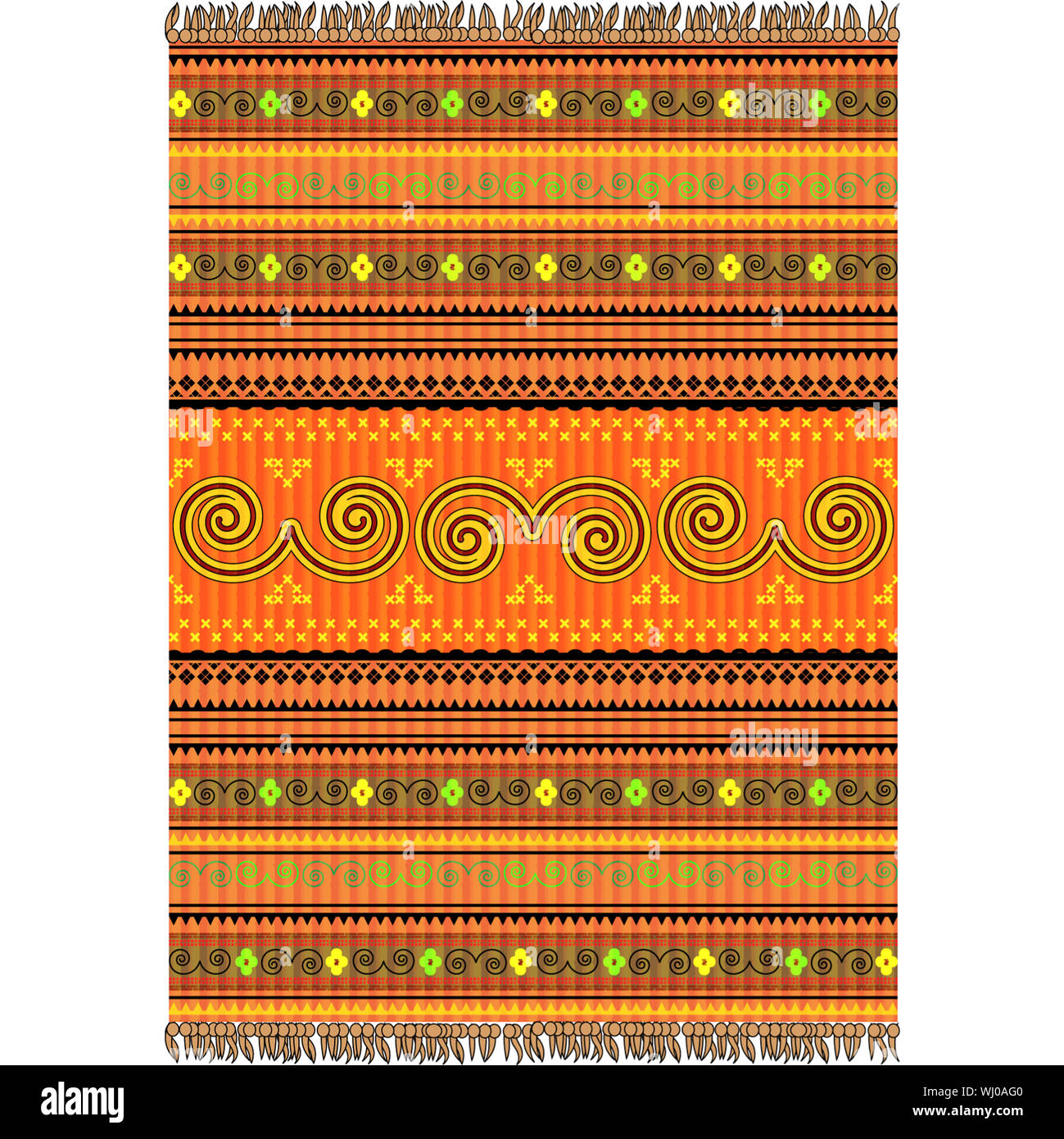 Carpet design in warm tones, ornamental texture Stock Photo - Alamy