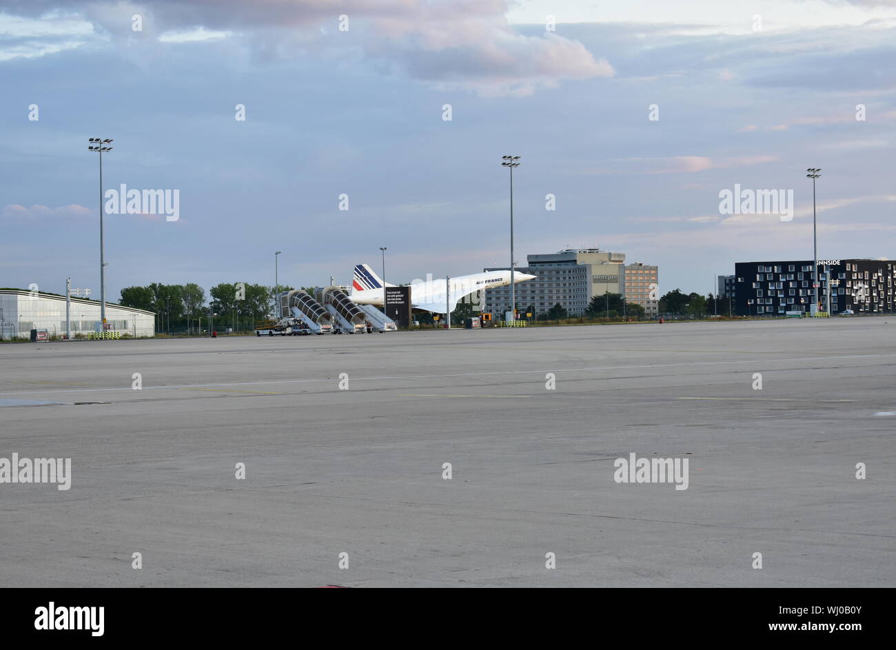 Concorde plane at Charles De Gaulle Airport. Paris, France, August 11 ...
