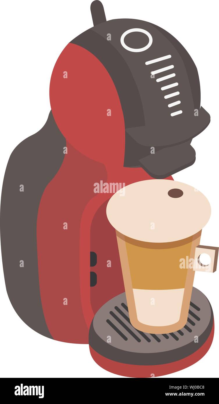 Coffee machine with expresso cup.Capsule coffee machine Stock Vector ...