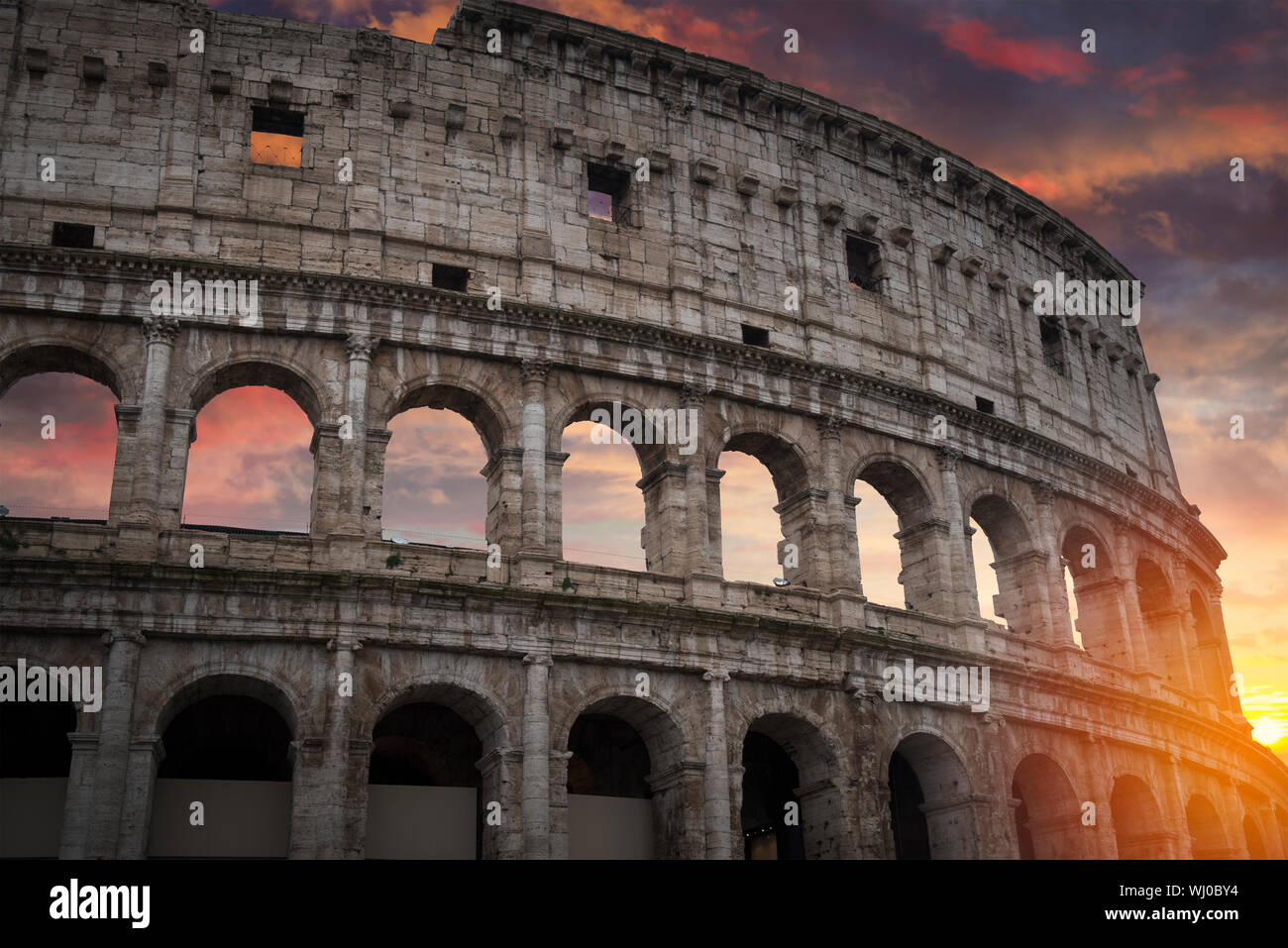 Coliseum. one of the grandest buildings of the ancient world Stock ...