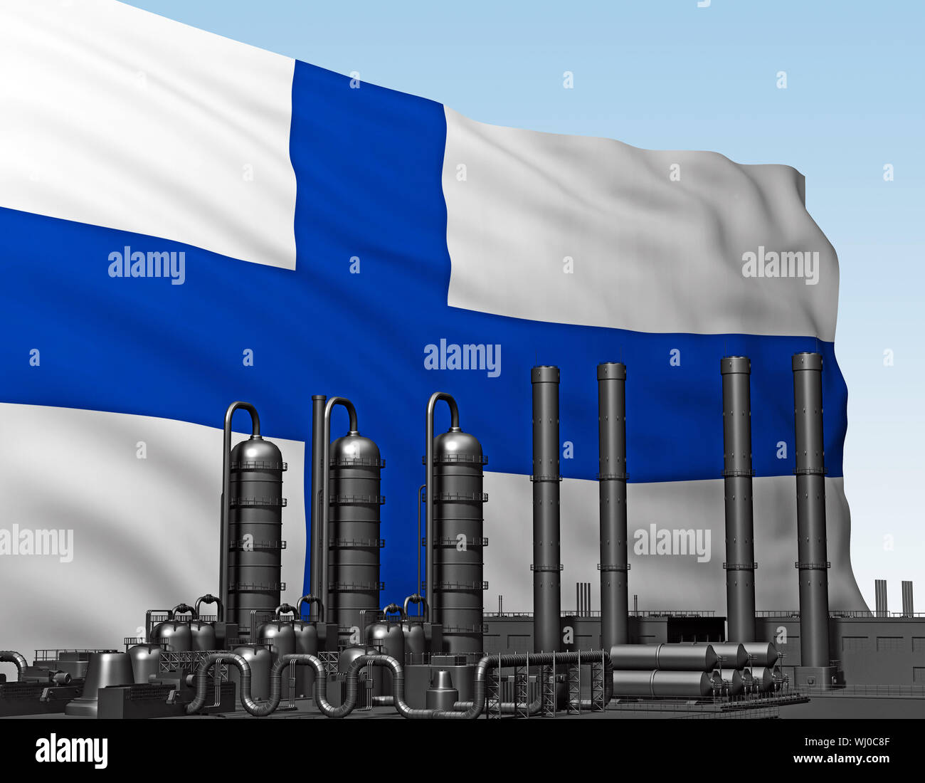 Finland flag gas hi-res stock photography and images - Alamy