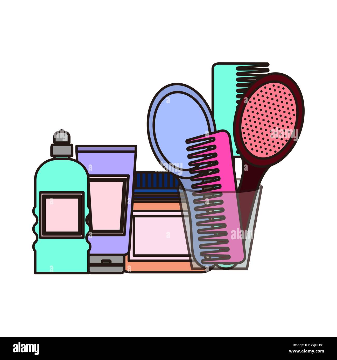 pet grooming set on white background Stock Vector Image & Art - Alamy
