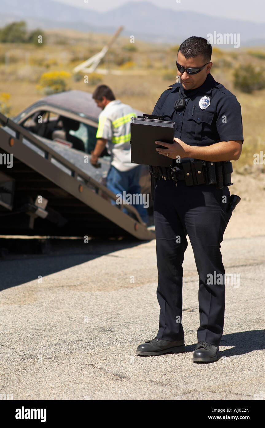 Police officer notebook hi-res stock photography and images - Alamy