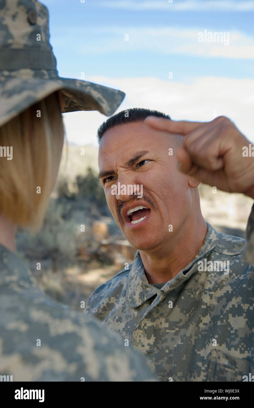 Army Commander Yelling