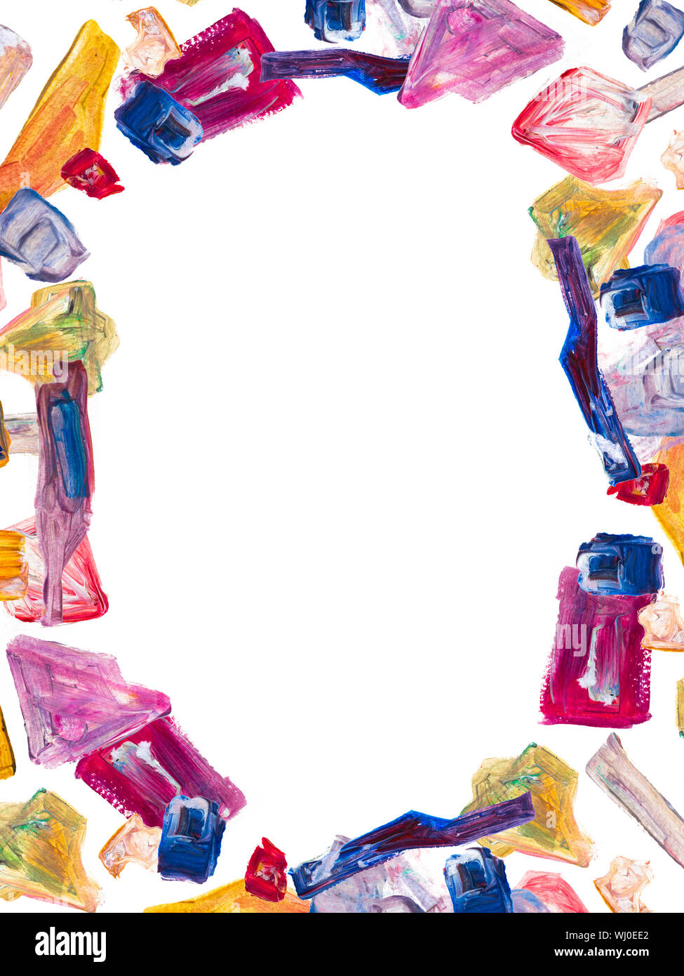 Hand drawn border and place for your text Stock Photo - Alamy