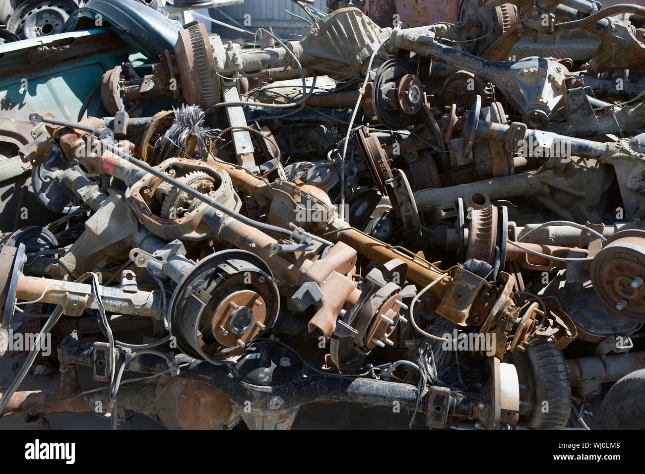 Pile of rusty car parts Stock Photo - Alamy