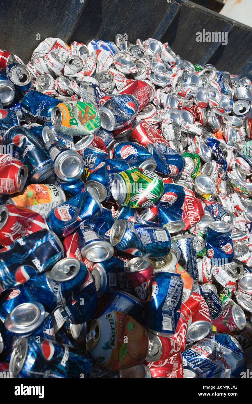 Pile of drink cans Stock Photo - Alamy