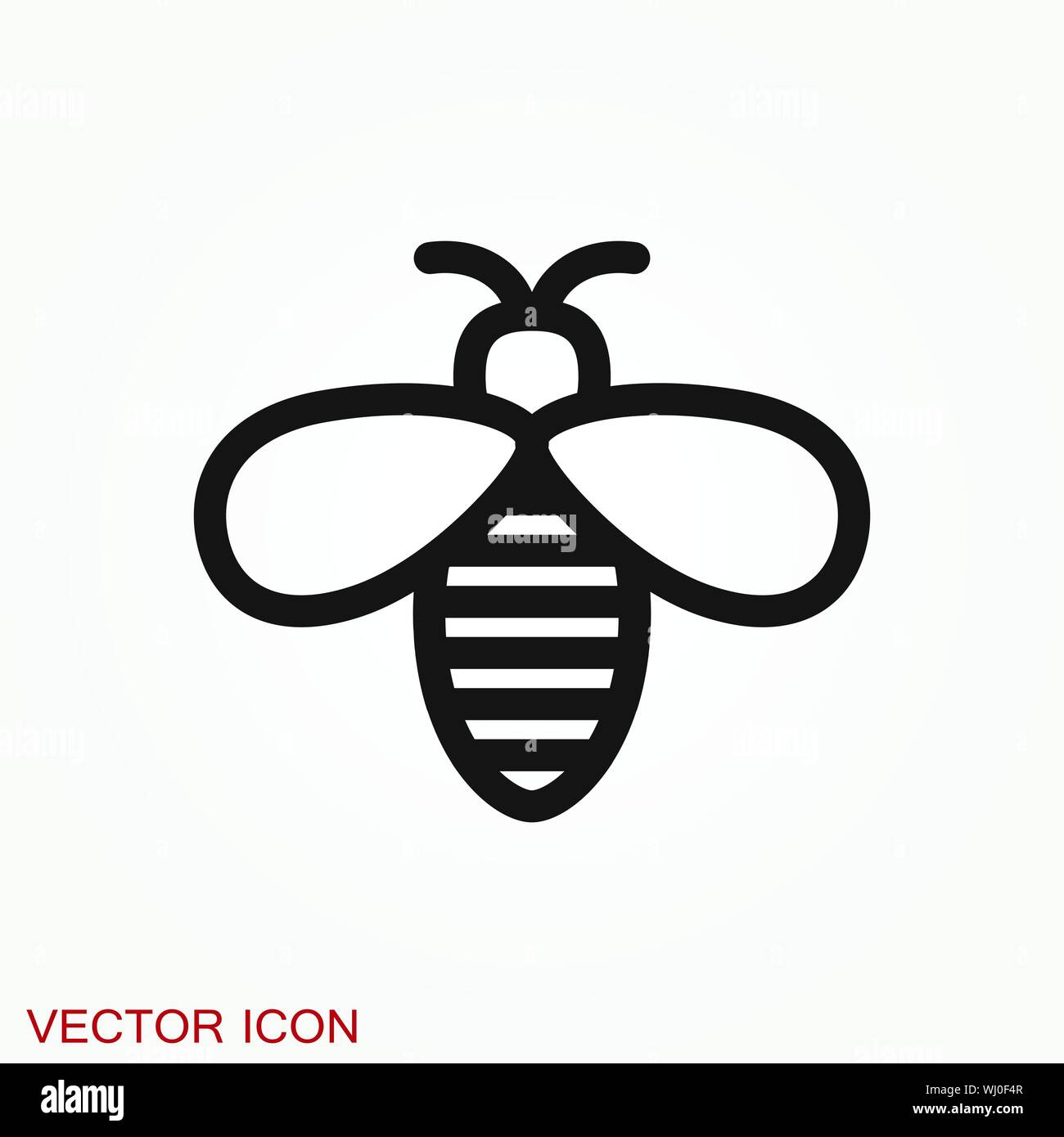 Honey bee icon. Farm animal sign. Graph symbol Stock Vector Image & Art ...