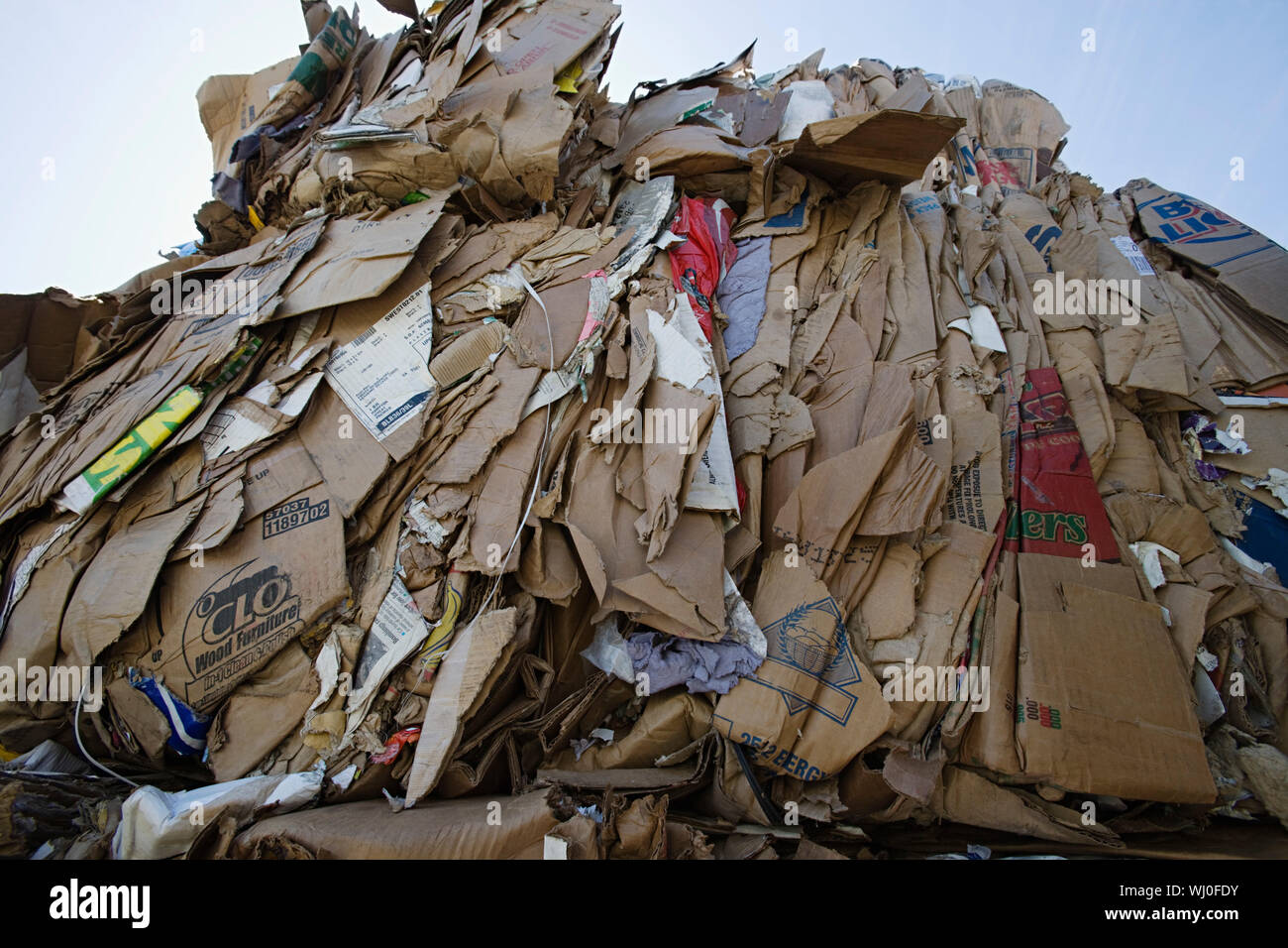 Pile of cardboard Stock Photo - Alamy