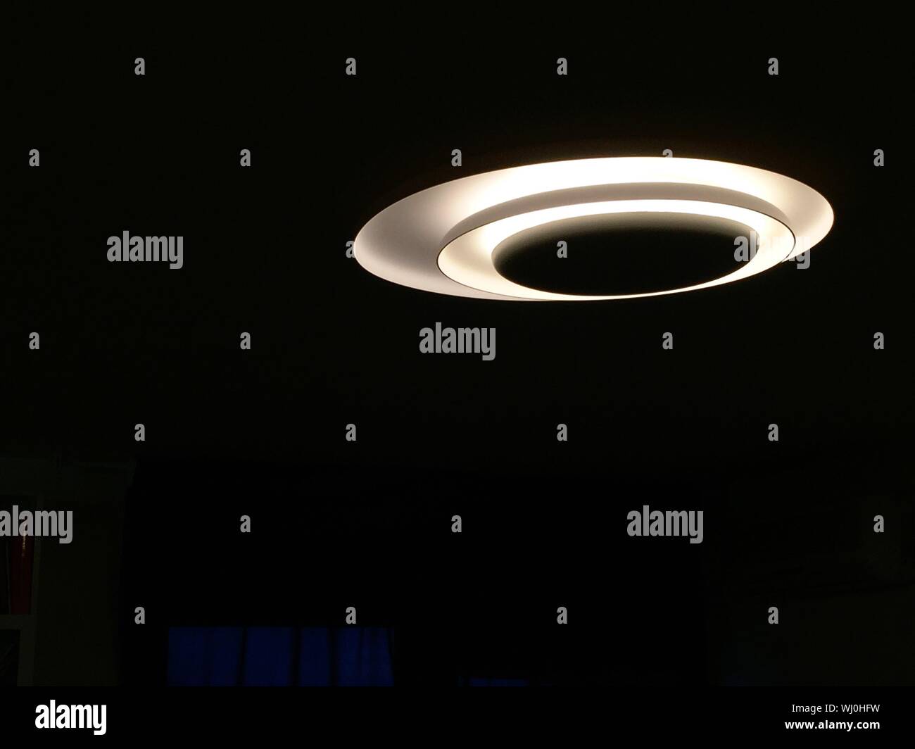 Lit lamp in dark room hi-res stock photography and images - Alamy