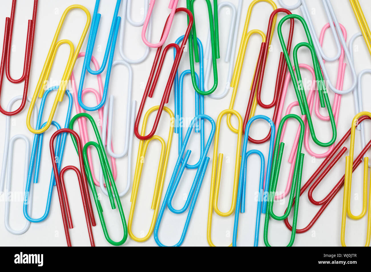 Large group of multi colored paper clips Stock Photo - Alamy