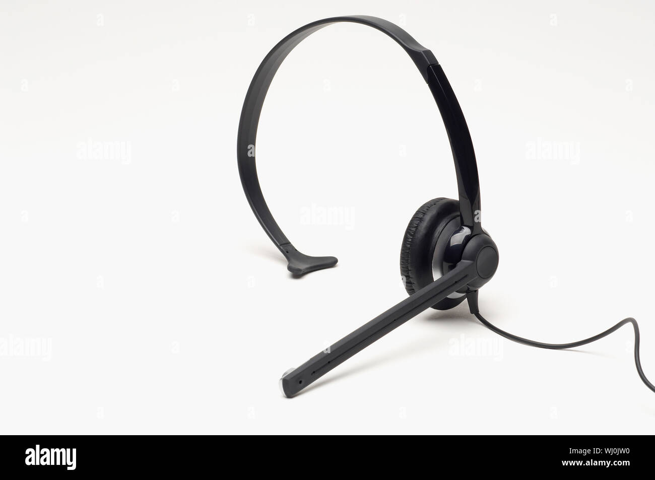Headset on white background Stock Photo - Alamy