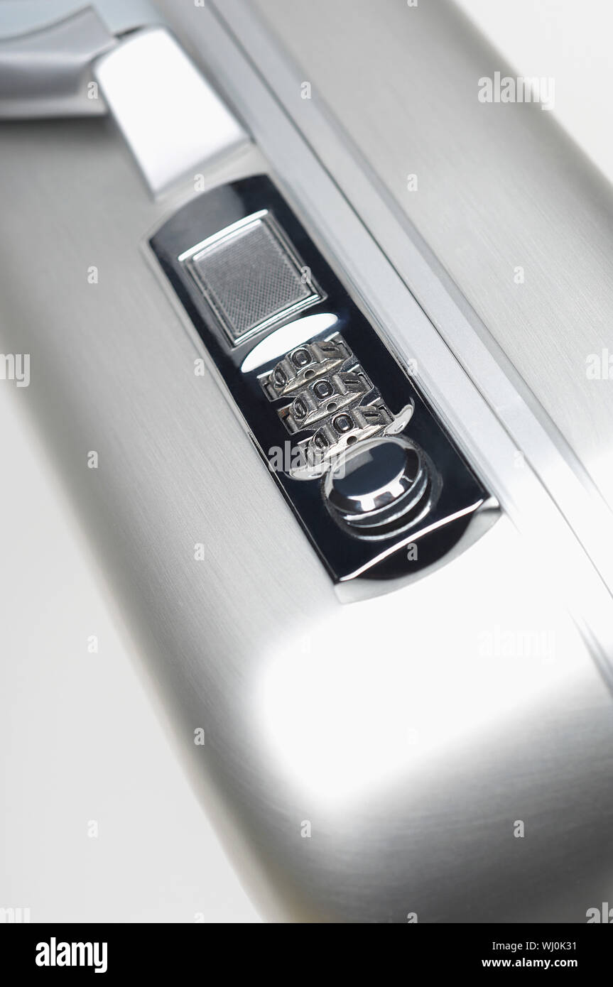 Lock of briefcase Stock Photo - Alamy