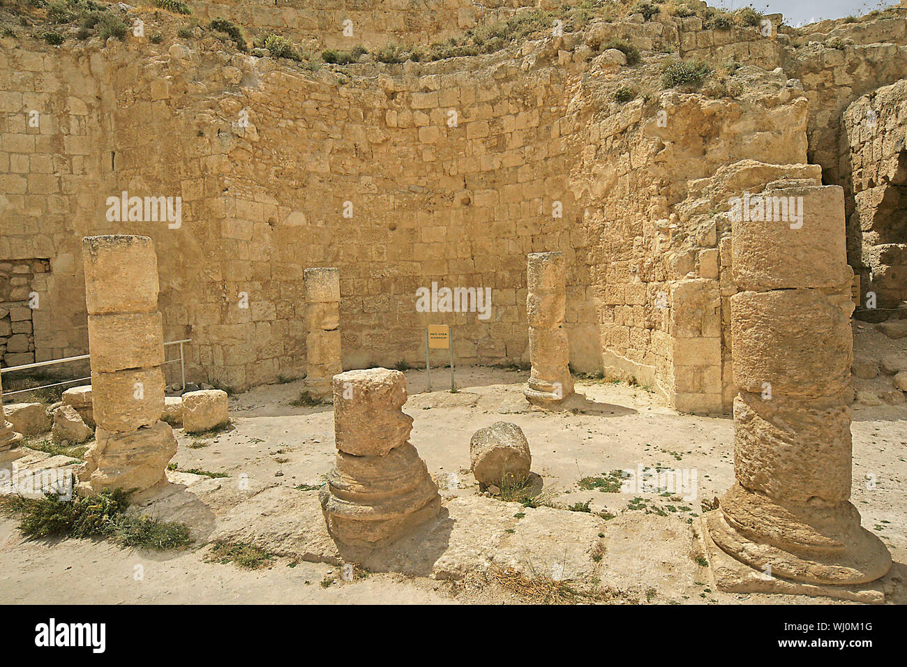 Israel, West Bank, Judaea, Herodion a castle fortress built by King ...