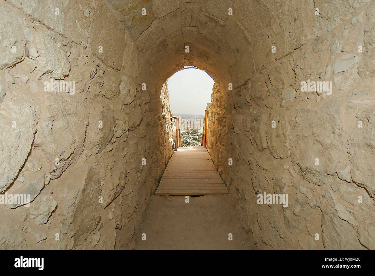 Underground Water Cistern, Israel, West Bank, Judaea, Herodion a castle ...